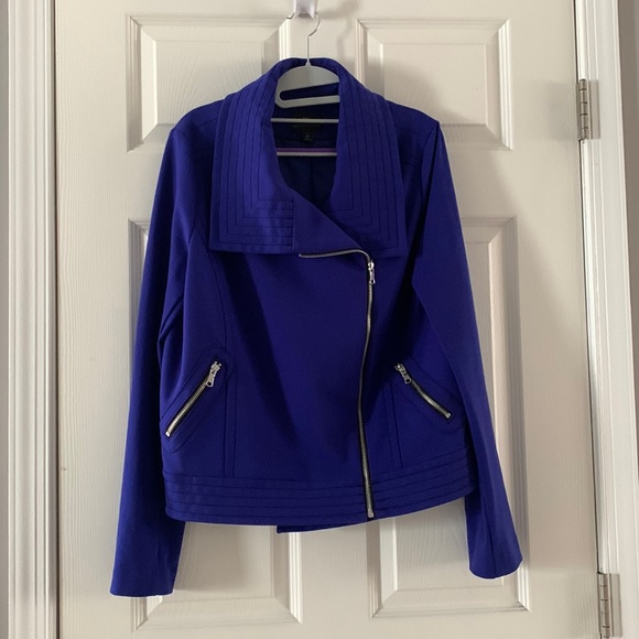Worthington | Jackets & Coats | Royal Blue Moto Jacket | Poshmark